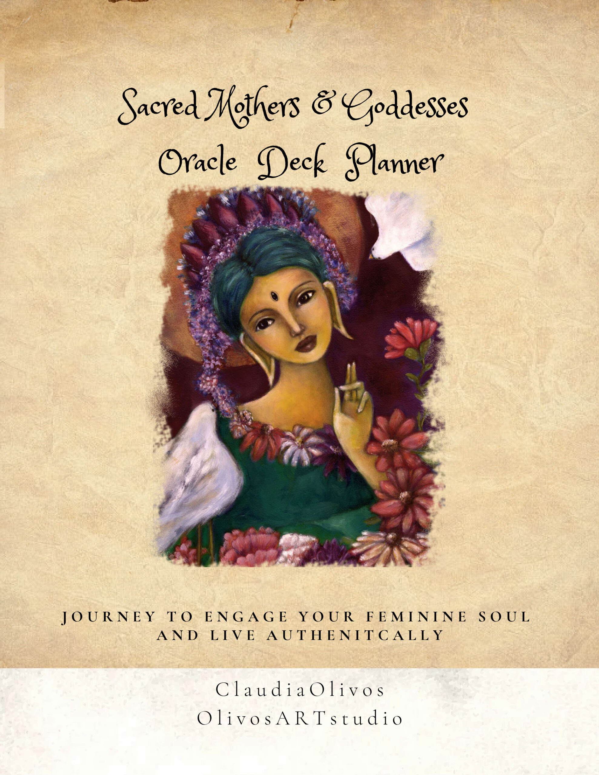 Sacred Mothers & Goddesses Oracle Deck Planner | OlivosARTstudio